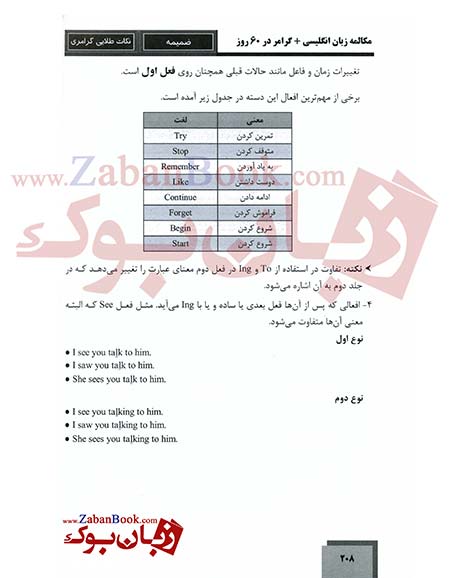 مکالمه زبان انگلیسی به همراه گرامر در 60 روز مقدماتی تا متوسطه چاپ