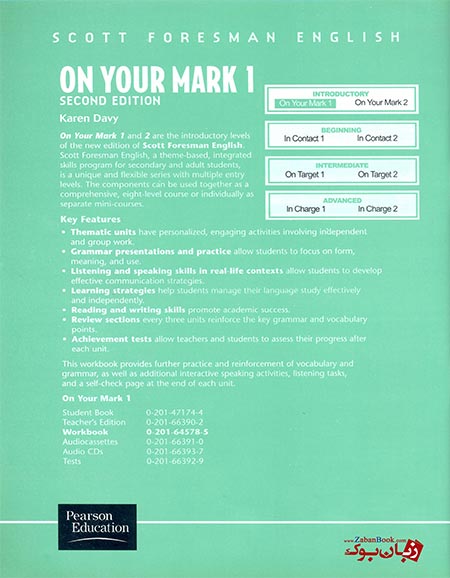کتاب آموزش زبان انگلیسی آن یور مارک یک On Your Mark 1 - فروشگاه کتاب زبان بوک